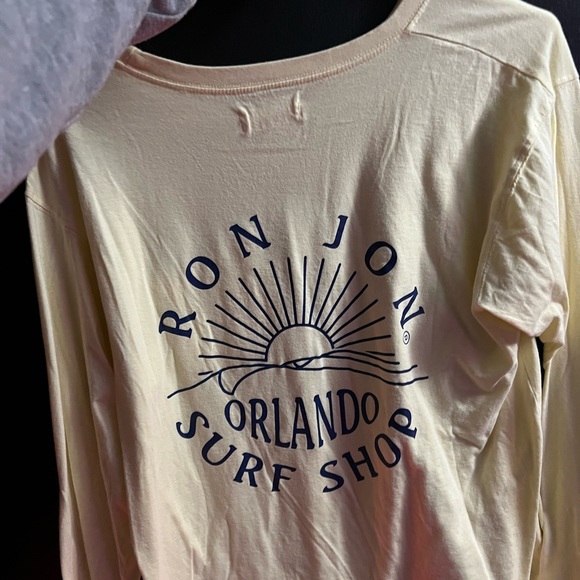 Ron Jon | Tops | Ron Jon Long Sleeve Yellow Tshirt | Poshmark